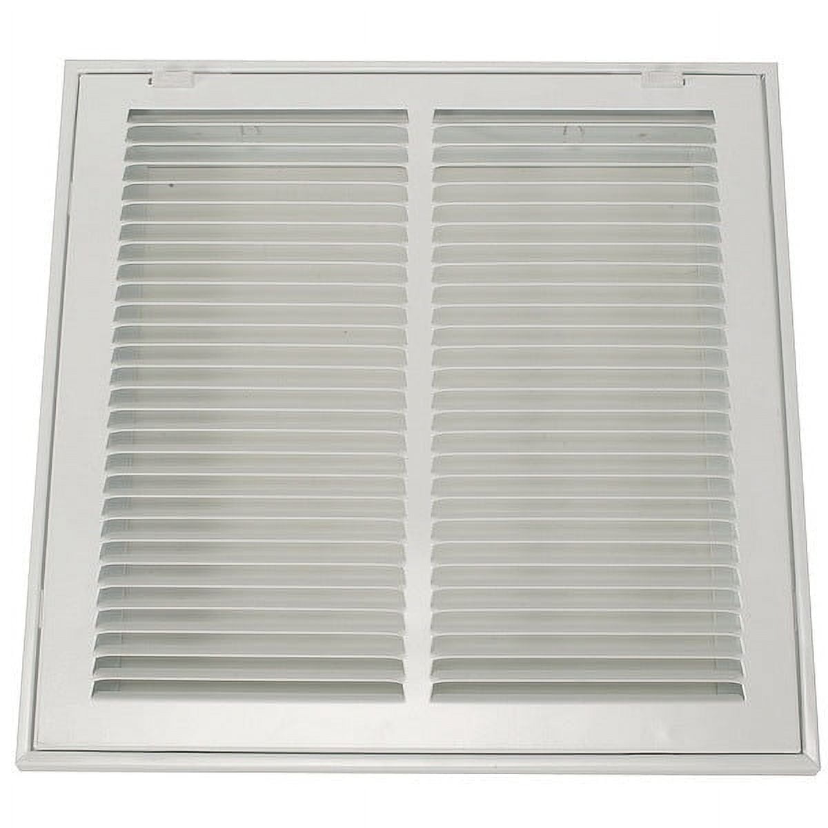 ZORO SELECT Filtered Return Air Grille, 14x14", White, Steel Material ...