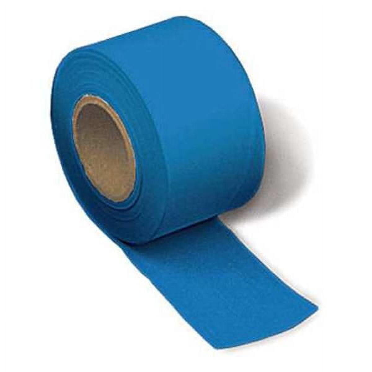 Flagging Tape, No Legend, Blue, 2 in Wide x 300 ft Length, Vinyl, 2.5 ...