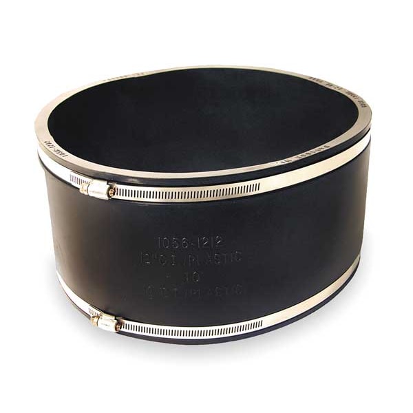 Manufacturer Varies Flexible Coupling, PVC,10" For Pipe Size 1056-1010 ...