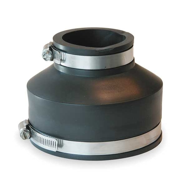 Manufacturer Varies Flexible Coupling,PVC,8 x 4 in Pipe Size 1056-84 ...