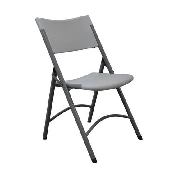 Manufacturer Varies Folding Chair,Blow Molded,Gray,300 lb. 13V429 ...