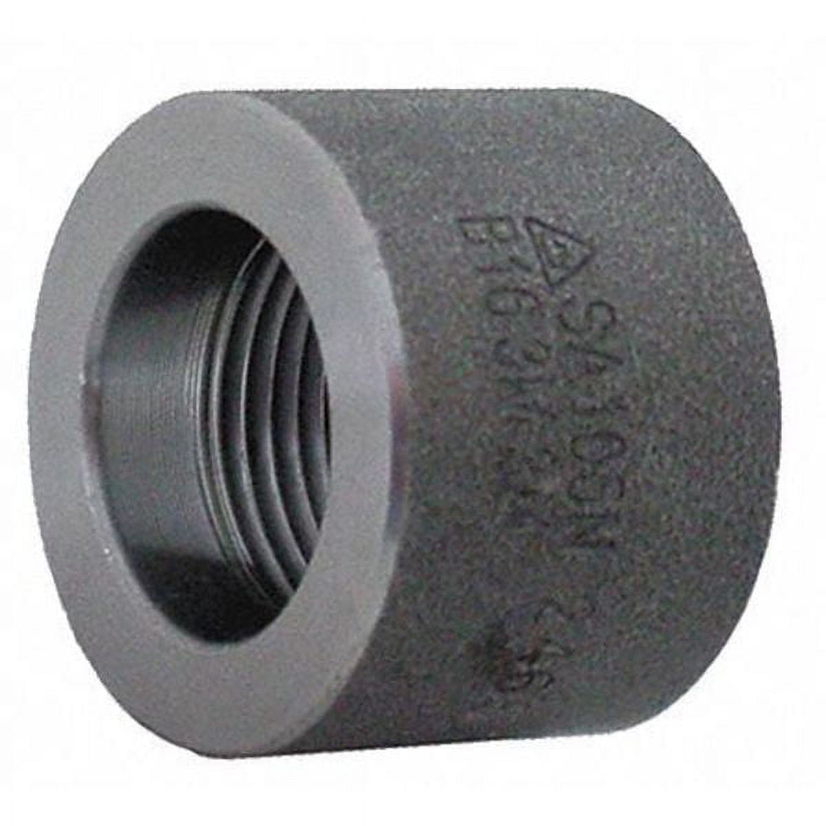 Half Coupling Half Coupling, 1/8" Pipe, FNPT, Black Forged Steel, Class ...