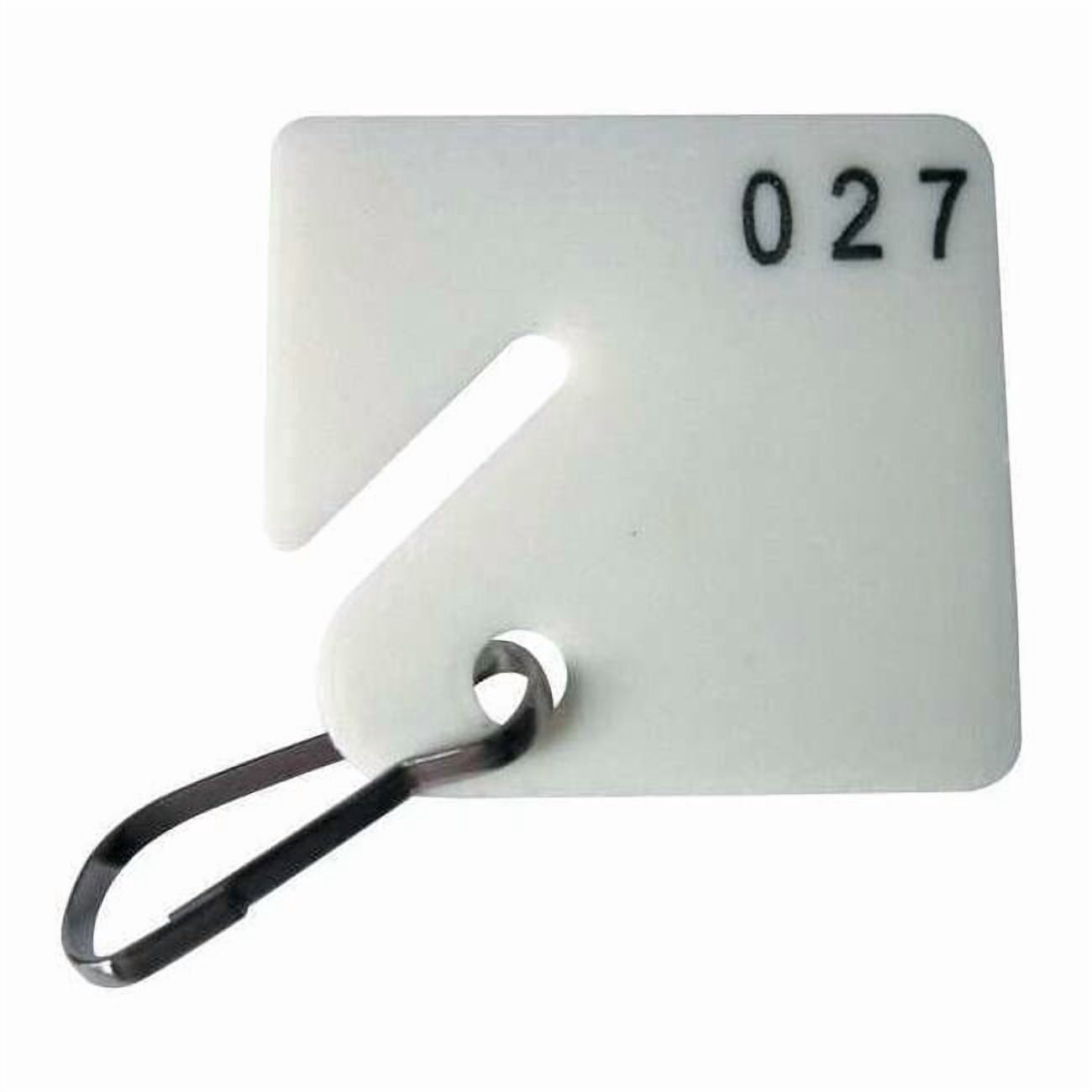 Manufacturer Varies Key Tag, White, Square-Slotted, Nickel Plated 40 PK ...