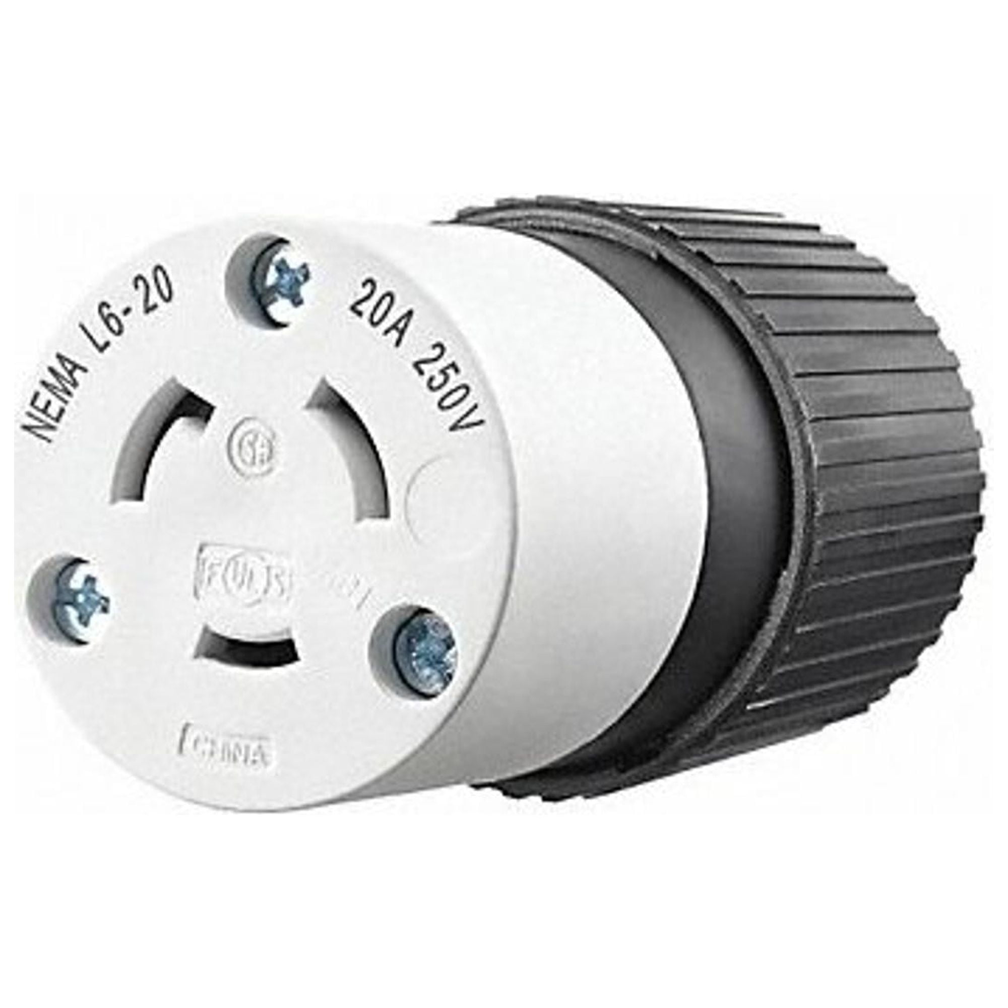 Bryant 70620NC Locking Receptacle, NEMA L6-20, 2-Pole, 3-Wire, 20-Amp ...