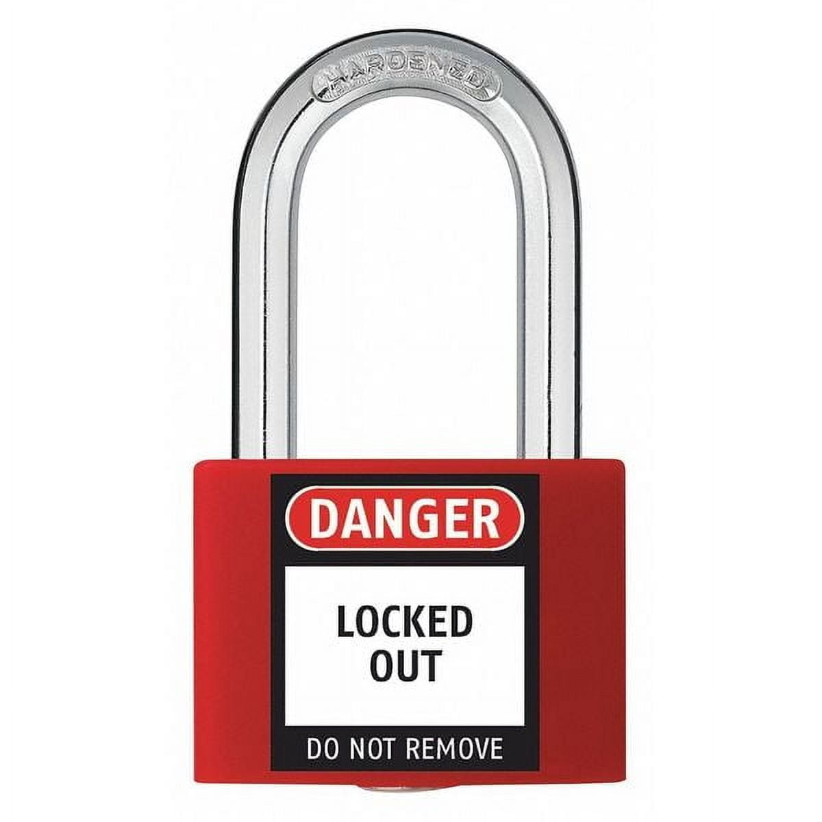 Manufacturer Varies Lockout Padlock,KA,Red,2"H 48JR32 - Walmart.com