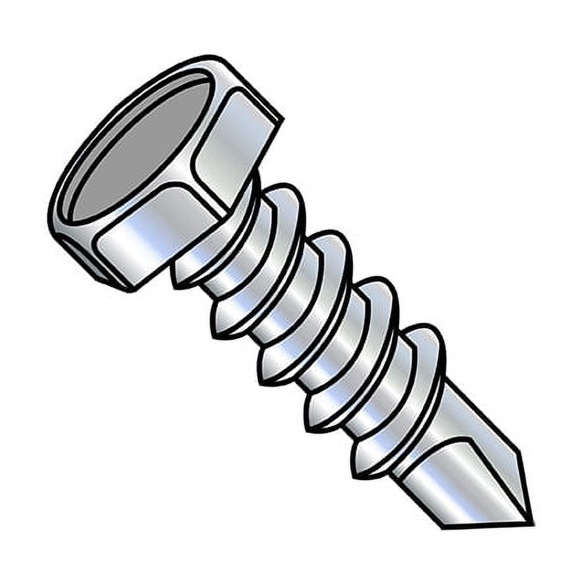 Manufacturer Varies Self Drilling Screws,1/4-14x1 1,PK1250 1424KH ...