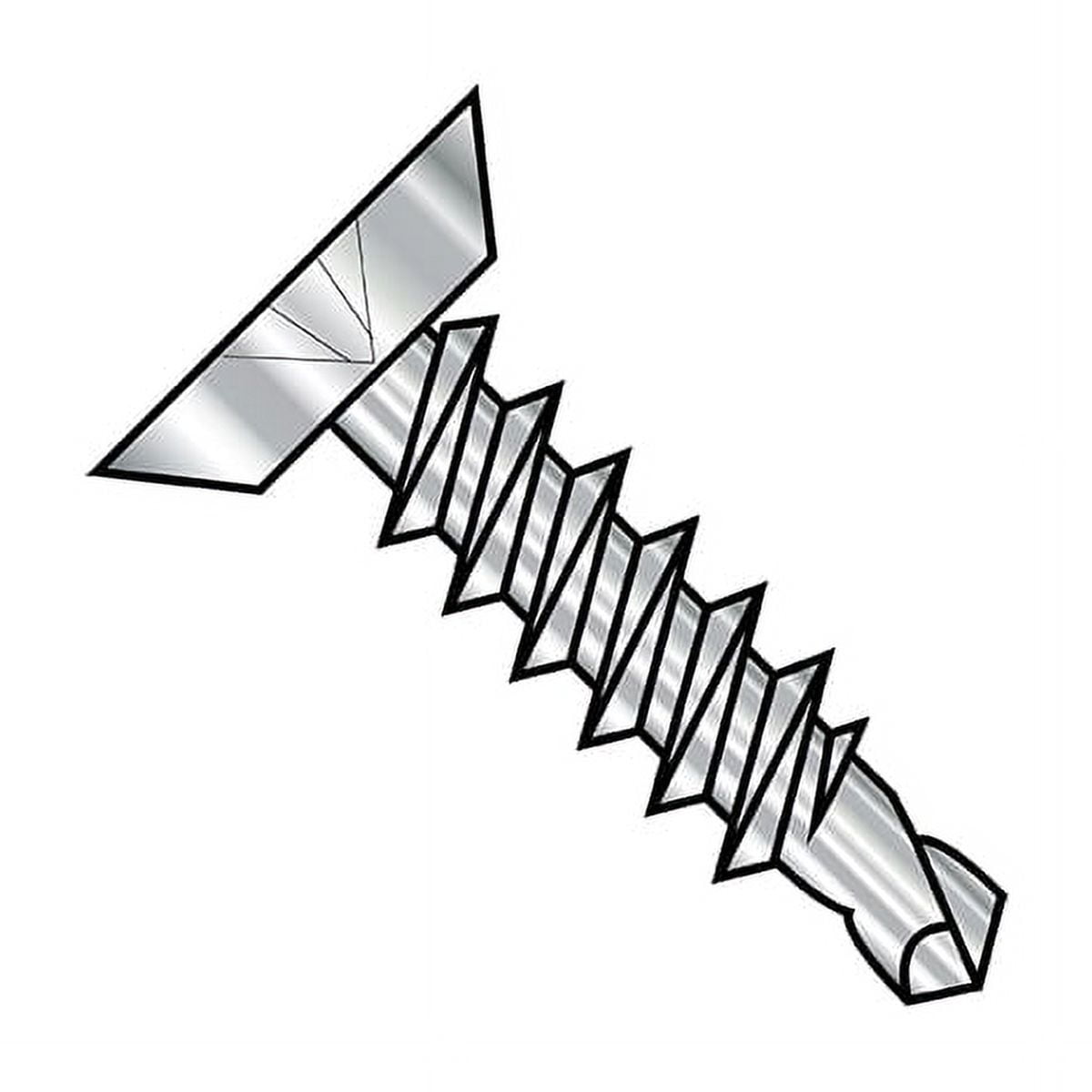 Manufacturer Varies Self Drilling Screws,1/4-14x1 P,PK1500 1416KPU410 ...