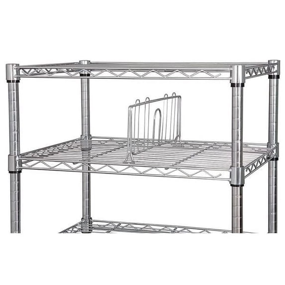 Manufacturer Varies Shelf Divider 18x6-1/4".,Chrome,2PK 5GRP2 - Walmart.com