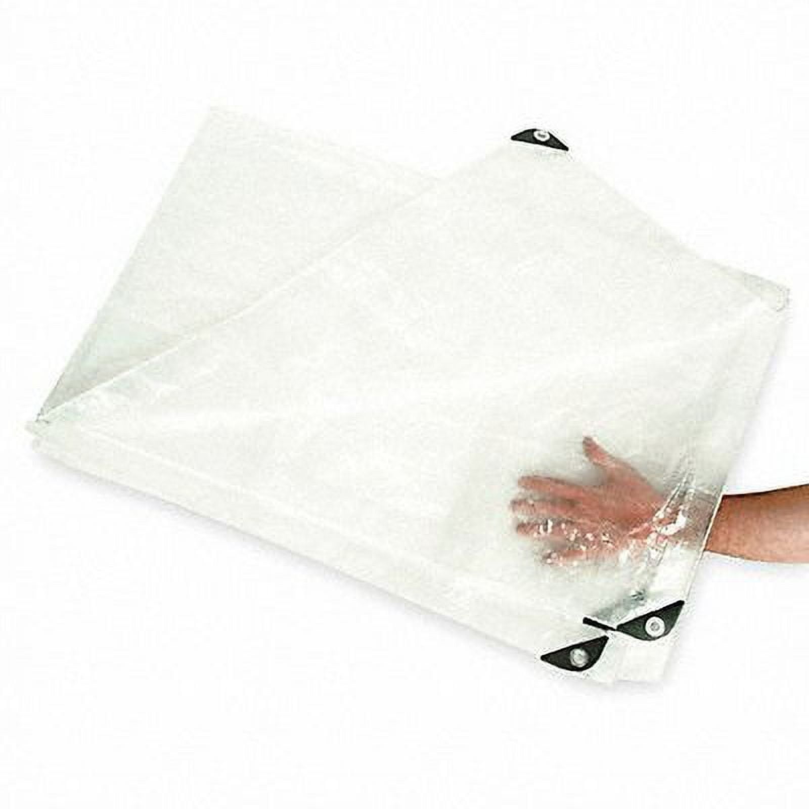 Standard Duty Tarp, 7 ft 4 in x 9 ft 6 in, 5.1 Mil, Transparent ...