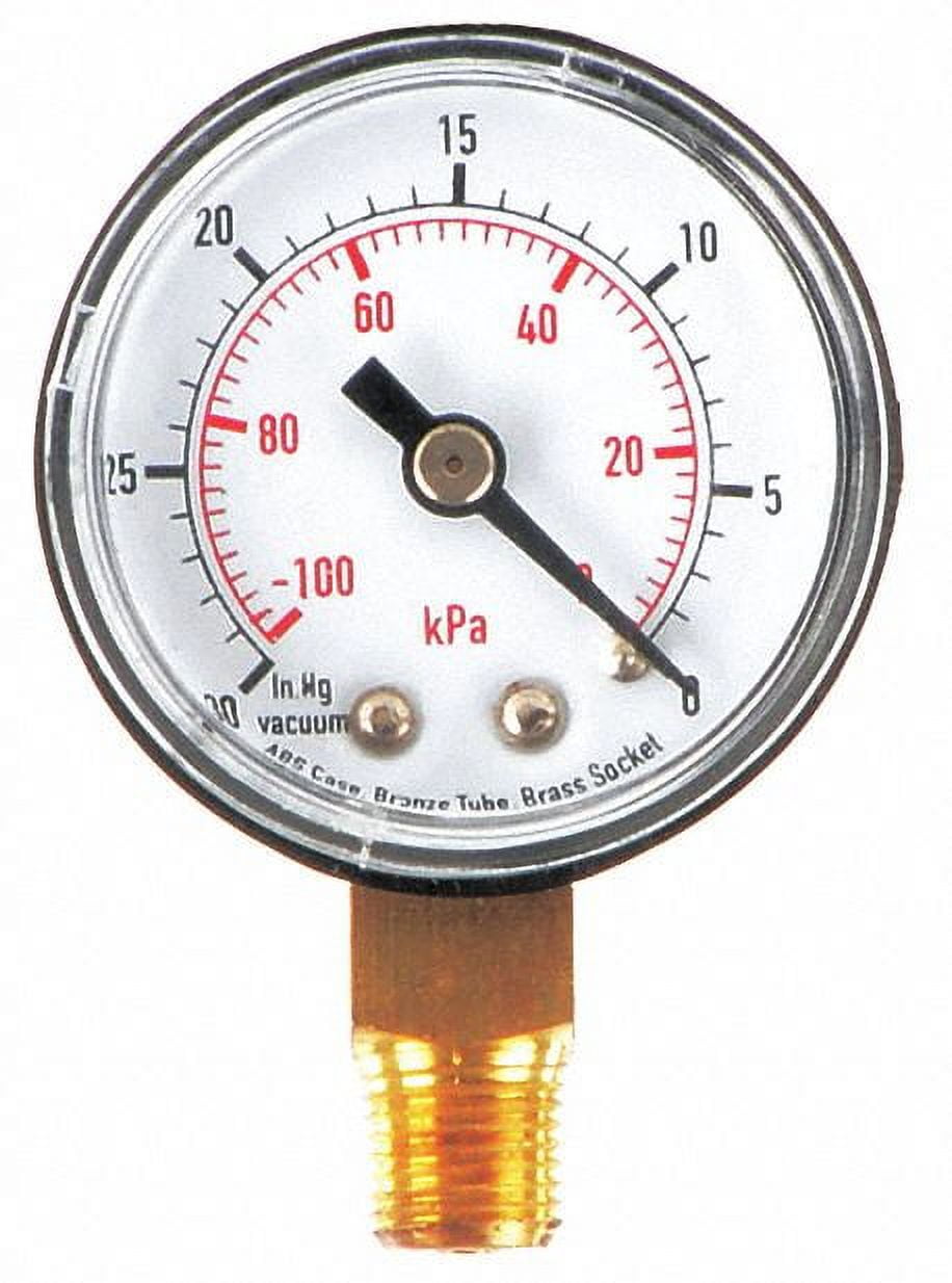 Manufacturer Varies Vacuum Gauge,Test,1-1/2 In 4FLP6 - Walmart.com