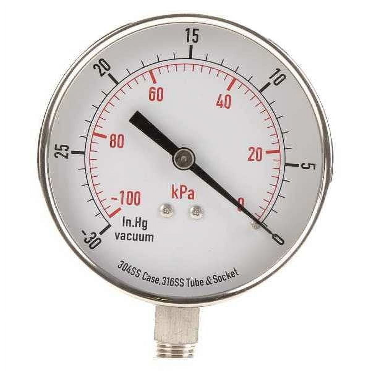 Manufacturer Varies Vacuum Gauge,Test,3-1/2 In 4FMP4 - Walmart.com