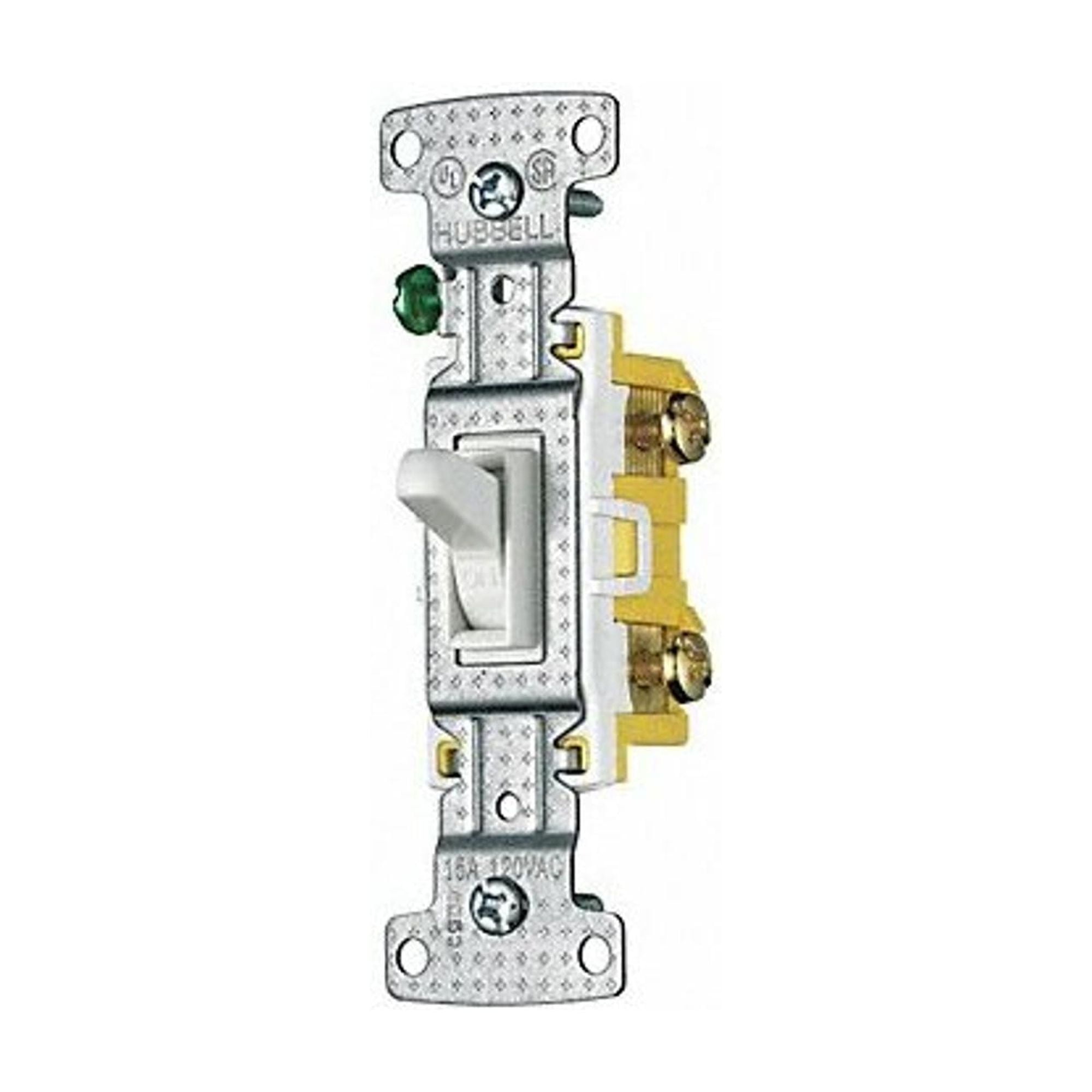 Bryant Wall Switch,15A,White,1-Pole Type,1/2 HP RS115W - Walmart ...