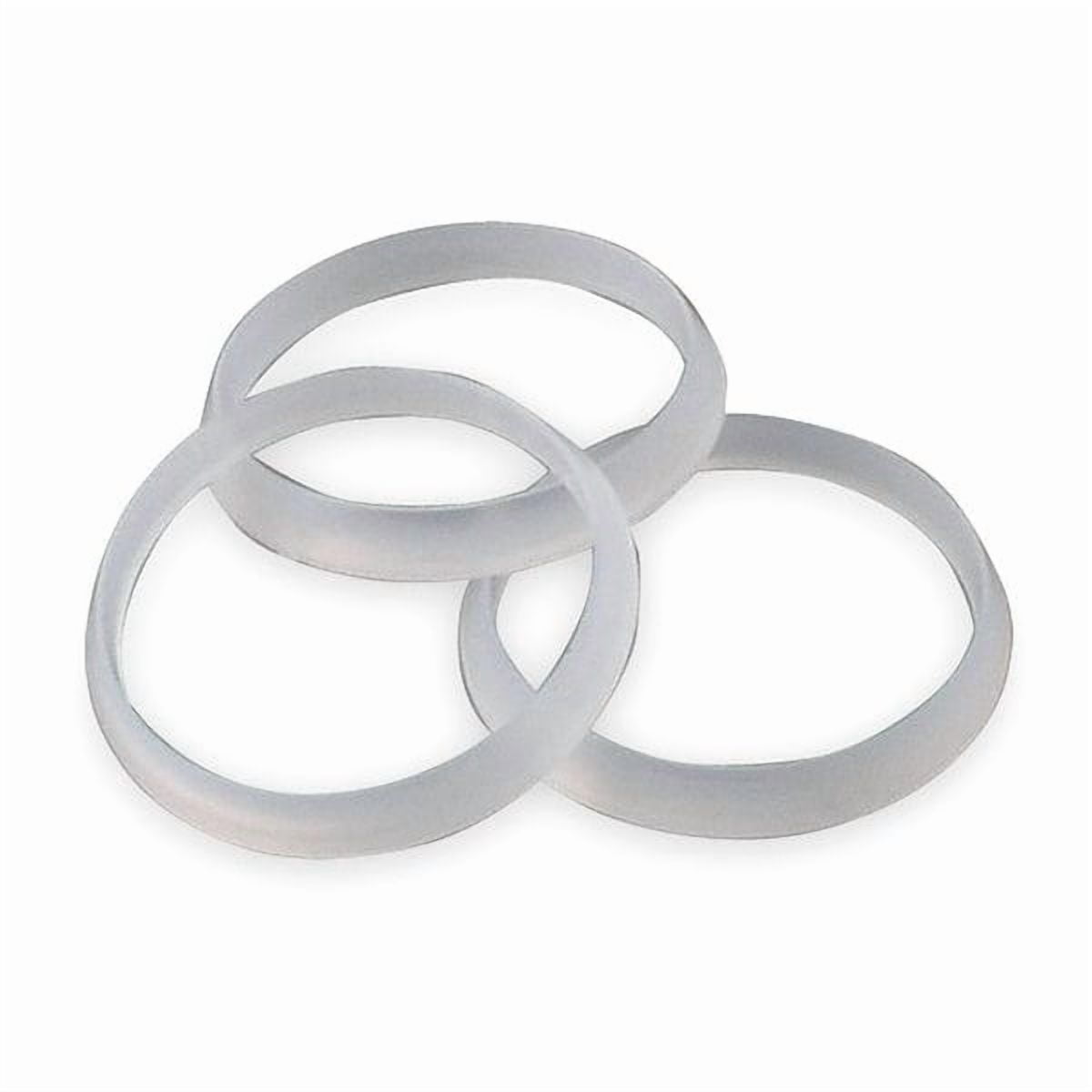 Manufacturer Varies 1-1/4" Dia, Polyethylene, White/Plastic, Washer ...