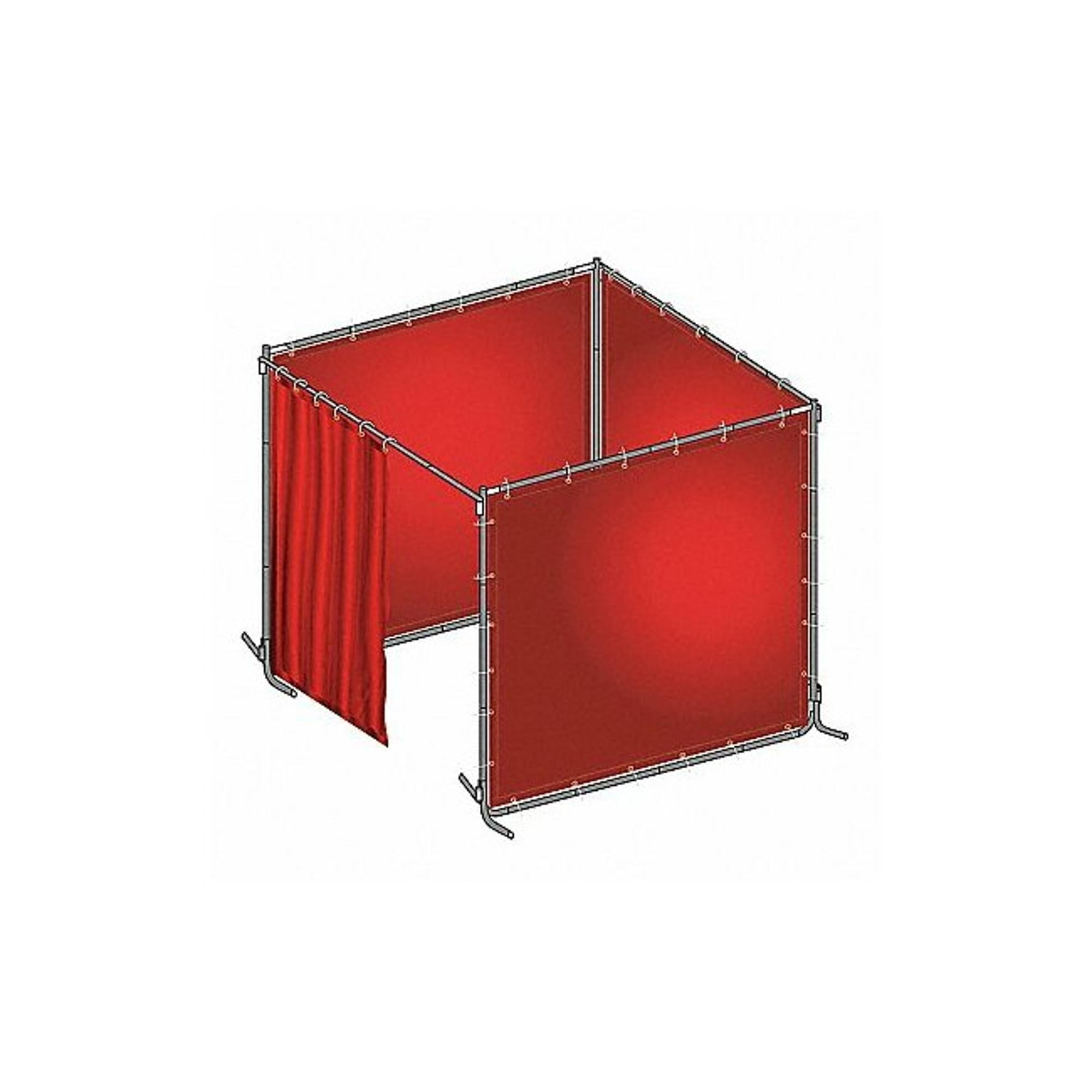 Manufacturer Varies Welding Booth Kit,6 ft W, 6 ft H, Red 22RP04 ...