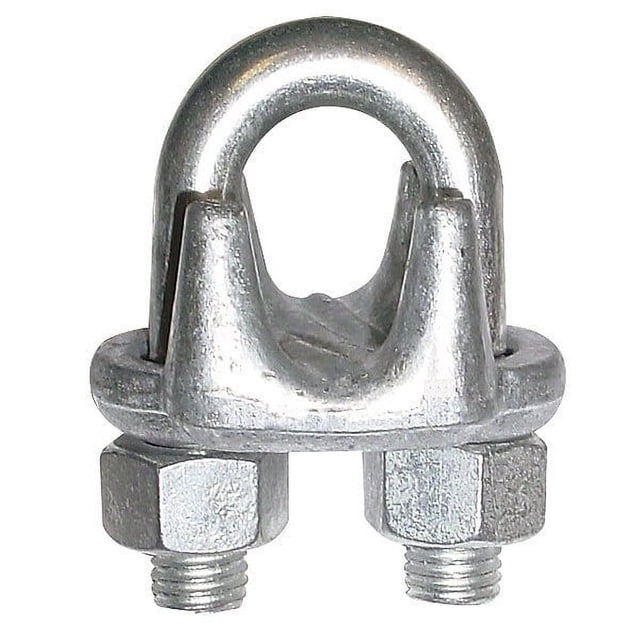 Manufacturer Varies Wire Rope U-Bolt Clip,1/4 in Rope dia. 4DV35 ...