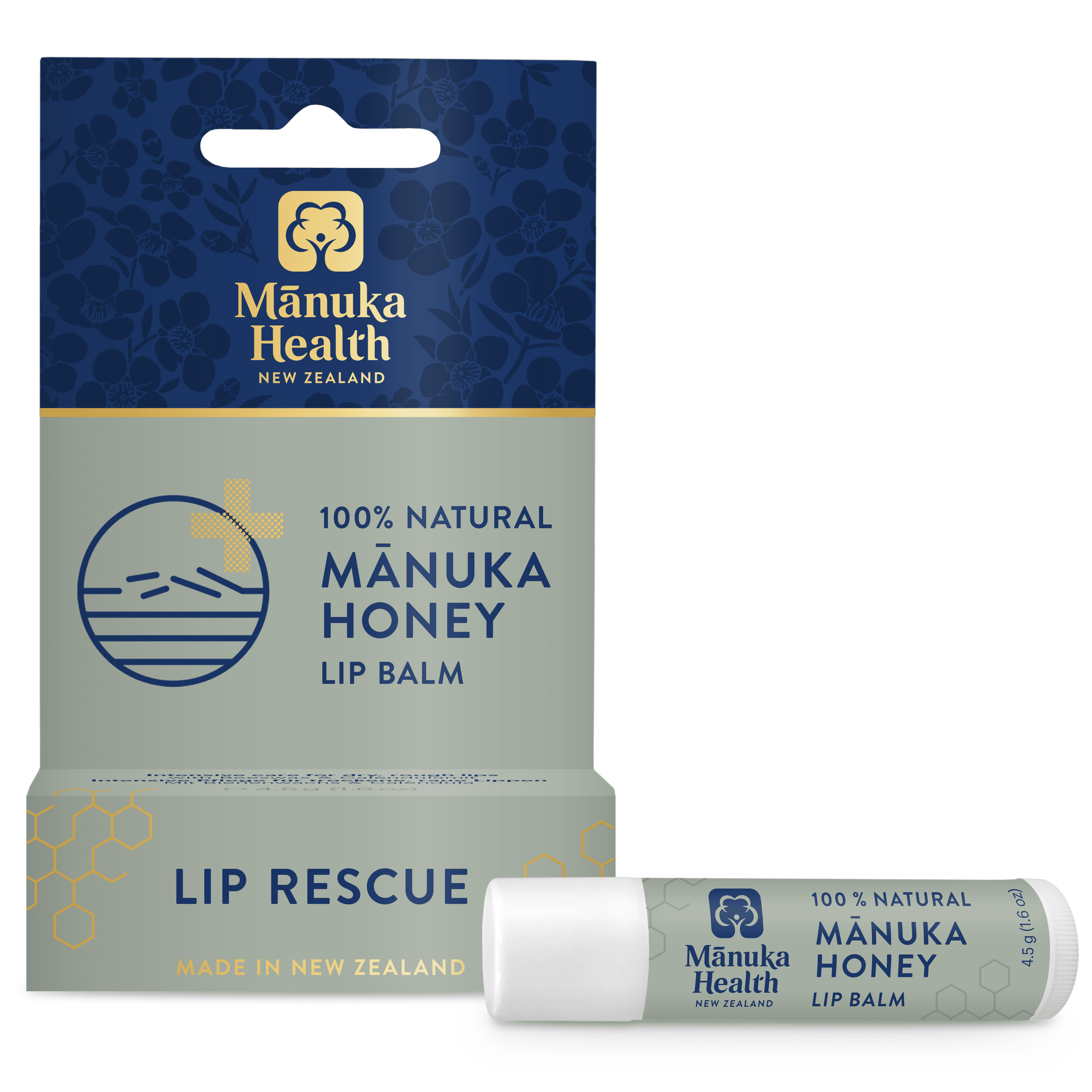 Manuka Health 100% Natural Manuka Honey Lip Balm, 0.16 oz (4.5 g ...