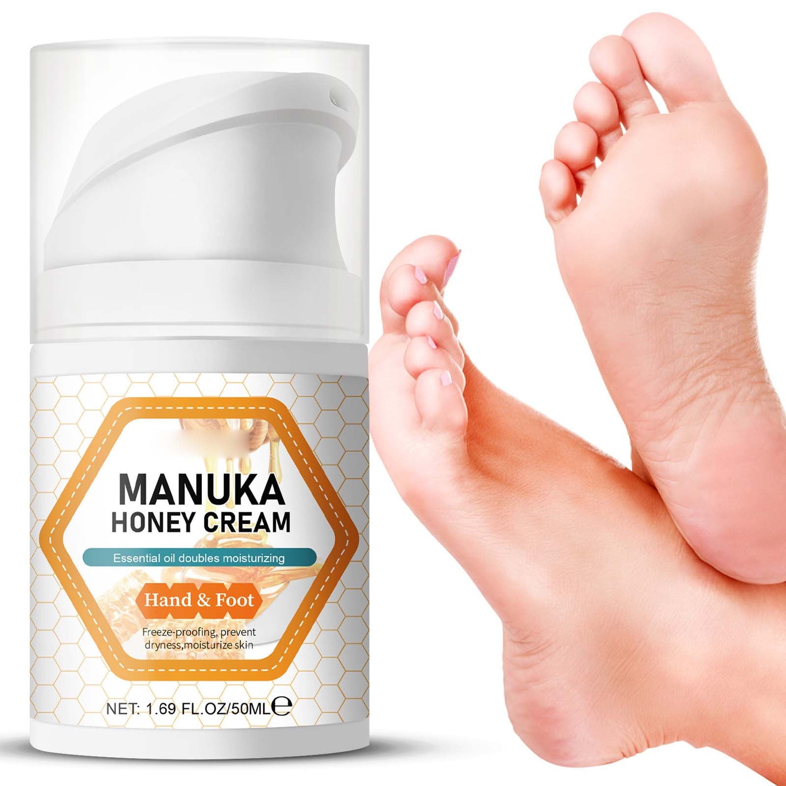 Manuka Honey Intensive Moisturizing Cream for Hands, Feet & Extremely Dry Skin – Deep Hydration ...