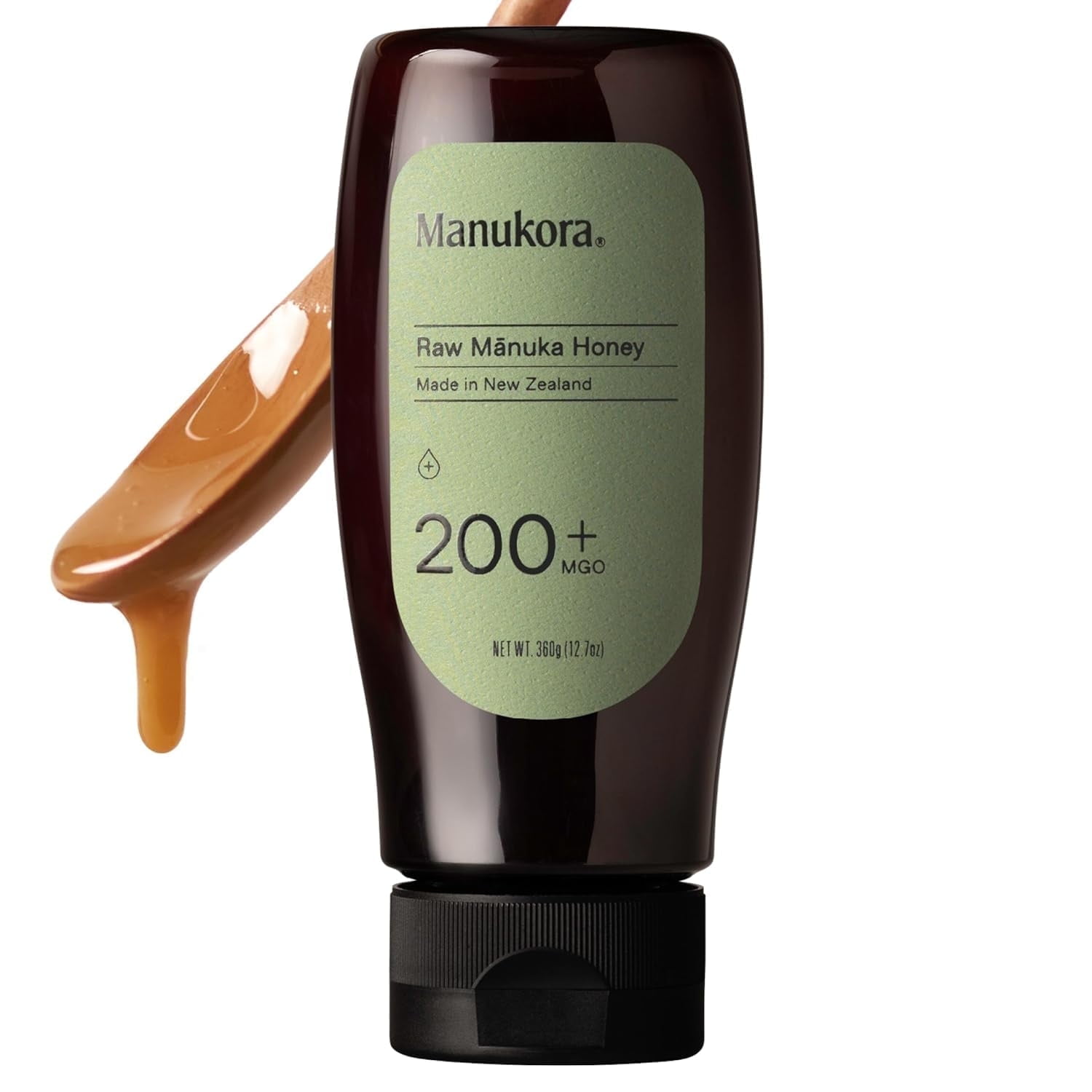 Free Shipping! Manukora Raw Manuka Honey MGO 200+ 360g Squeeze Bottle ...