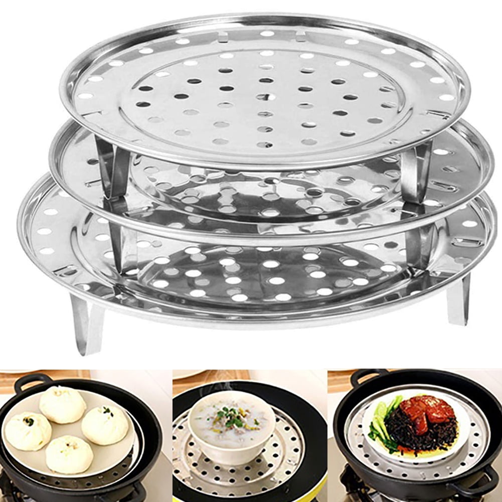 Manunclaims 1Pcs Round Stainless Steel Rack - Steaming Stand Canner ...