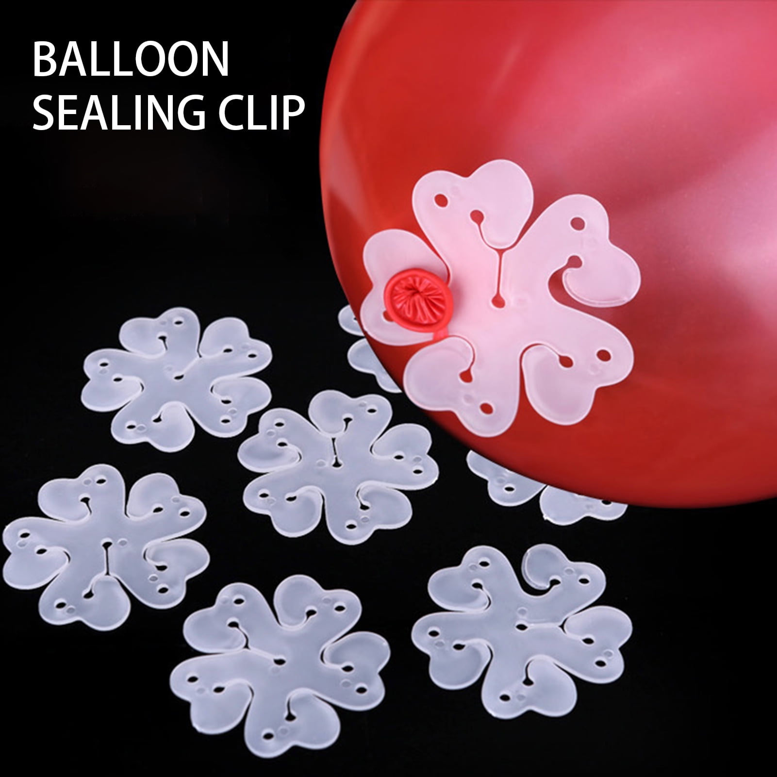 Manunclaims 20Pcs Balloons Clips 5-in-1 Flower Shape Air Leak-proof ...