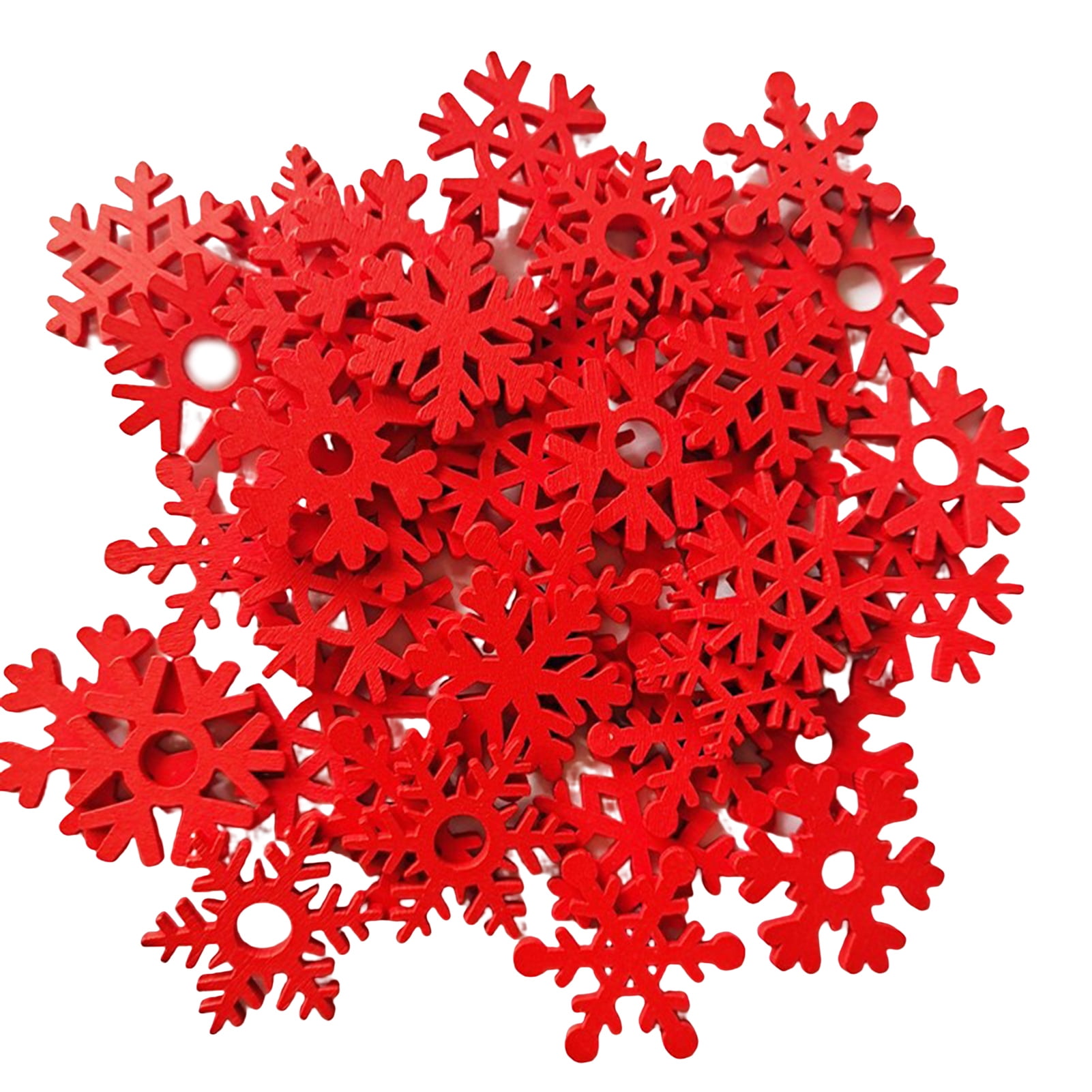 Manunclaims 50Pcs Christmas Snowflake Cutout Burr-free Rounded Edges ...