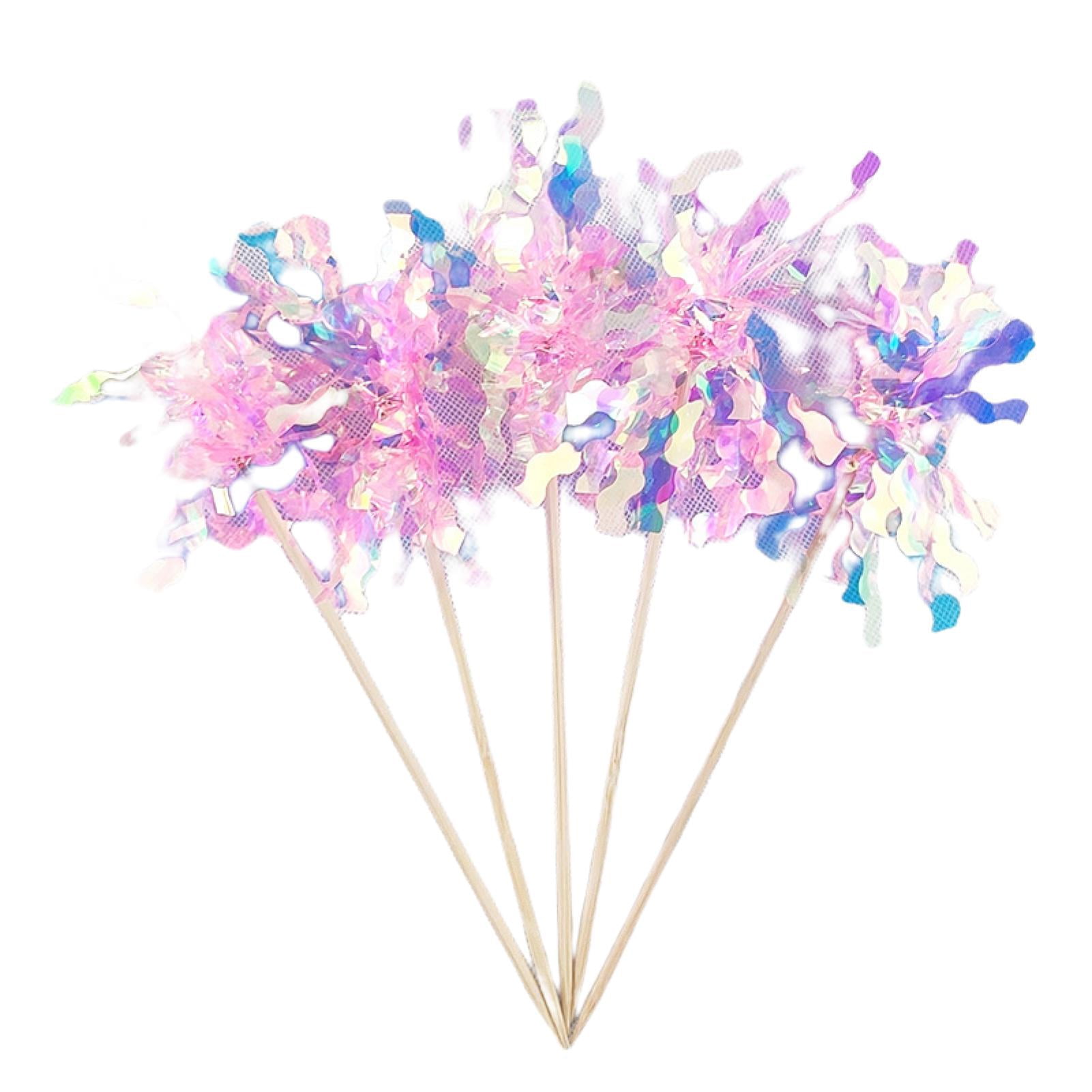 Manunclaims 5Pcs Happy Birthday Cake Toppers Glitter Cake Decoration ...