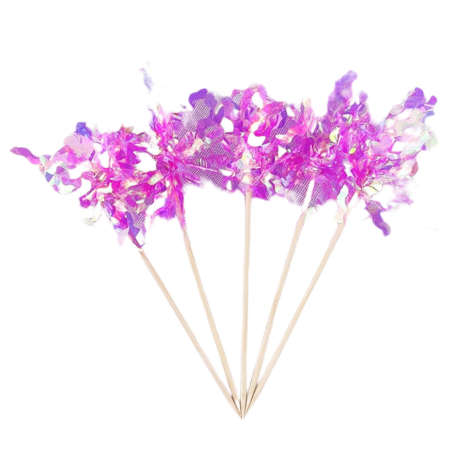 Manunclaims 5Pcs Happy Birthday Cake Toppers Glitter Cake Decoration ...