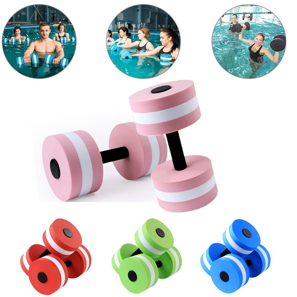 Manunclaims Aquatic Exercise Dumbbells, Set of 2 Water Dumbells for ...
