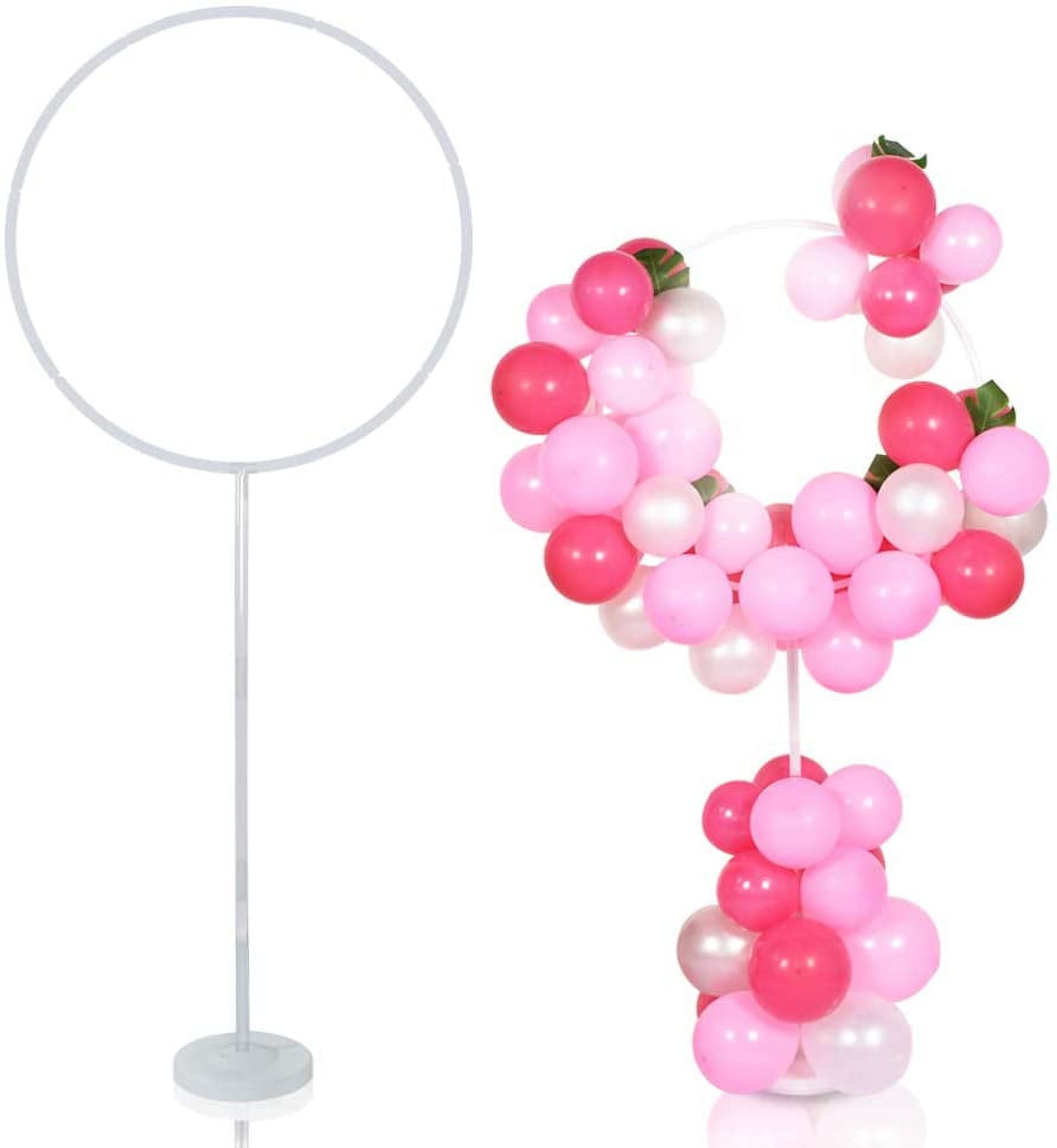 Manunclaims Balloon Garland Arch Kit Round Column Floor Stand Holder ...