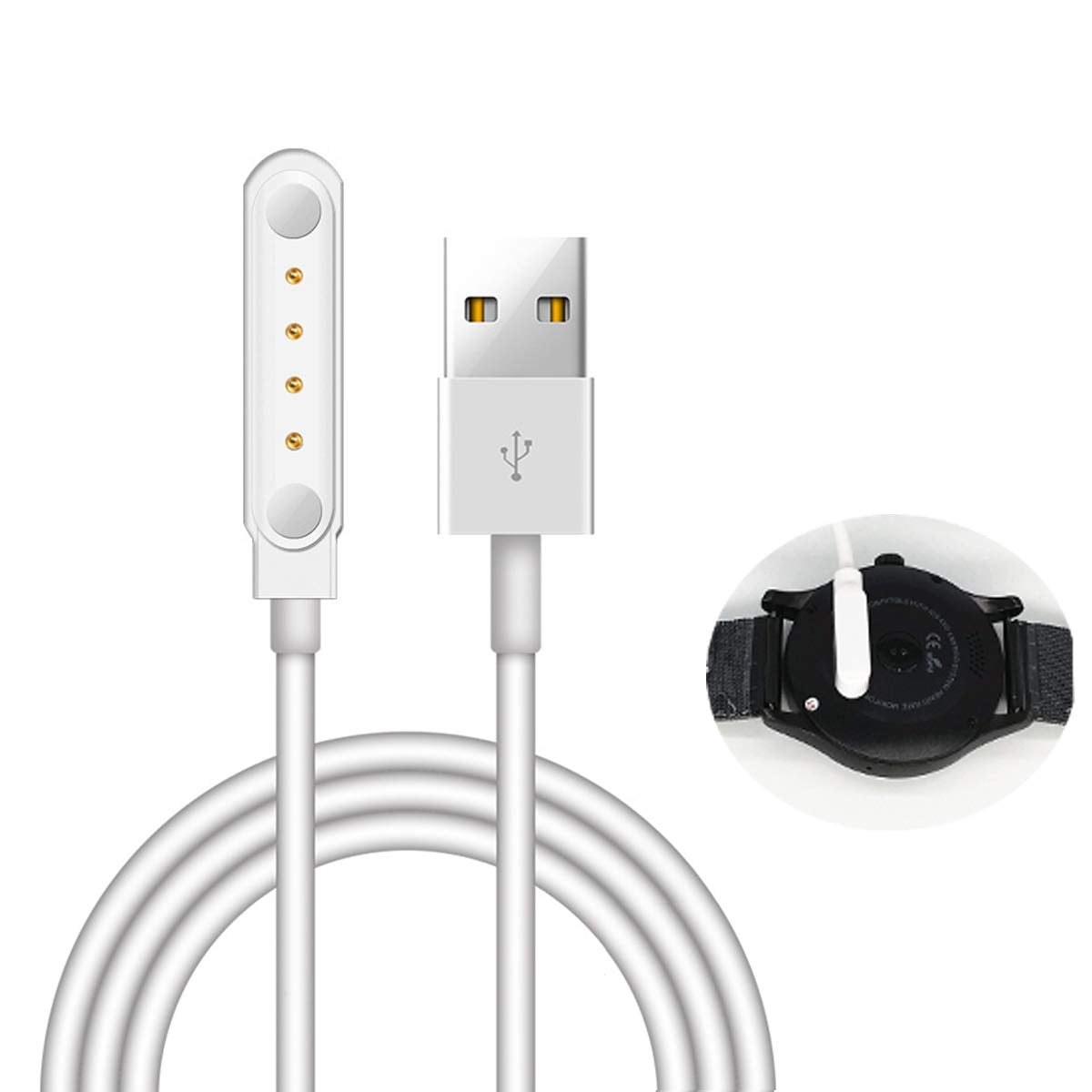 Manunclaims Charging Cable for Smart Watch - Bluetooth Smartwatch USB ...