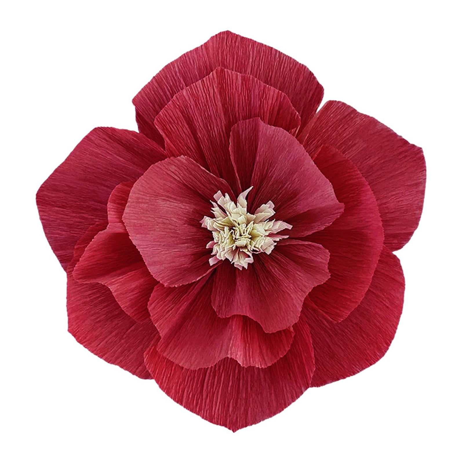 Manunclaims Crepe Paper Flowers DIY Handmade Paper Flower Wall Art ...