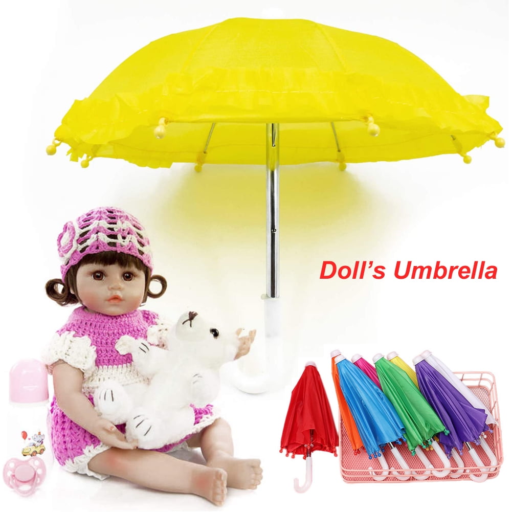Manunclaims Cute Mini Umbrella Solid Color for American and Other 18 ...
