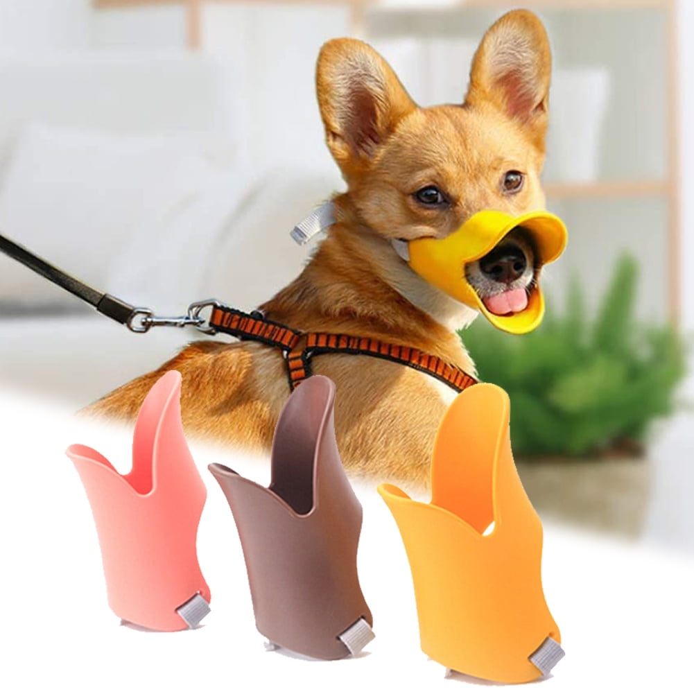Manunclaims Dog Anti Bite Duck Mouth Shape Dog Mouth Cover Silicone ...