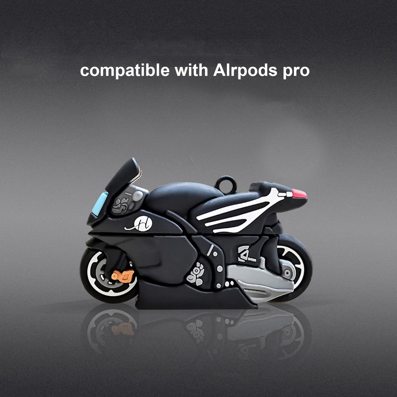 Manunclaims Earphone Case Luminous Shockproof Silicone 3D Motorcycle ...