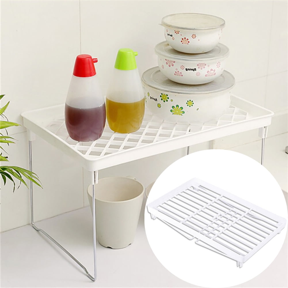 Manunclaims Expandable Kitchen Counter Rack Organizer, White - Walmart.com