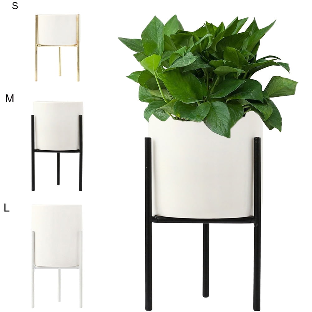 Manunclaims Flower Pot Holder Plant Stand, Indoor Mid Century Modern ...