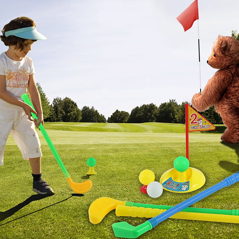 Manunclaims Kid's Toy Golf Clubs Set Deluxe Outdoor Golf Toy Set ...