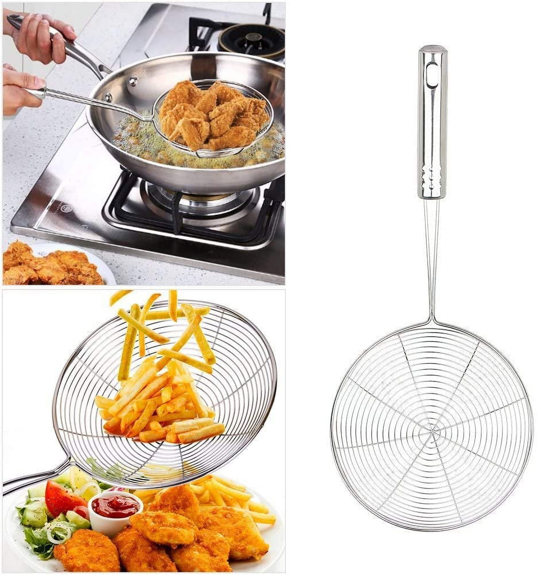 Manunclaims Stainless Steel Spider Strainer Skimmer Spoon for Frying ...