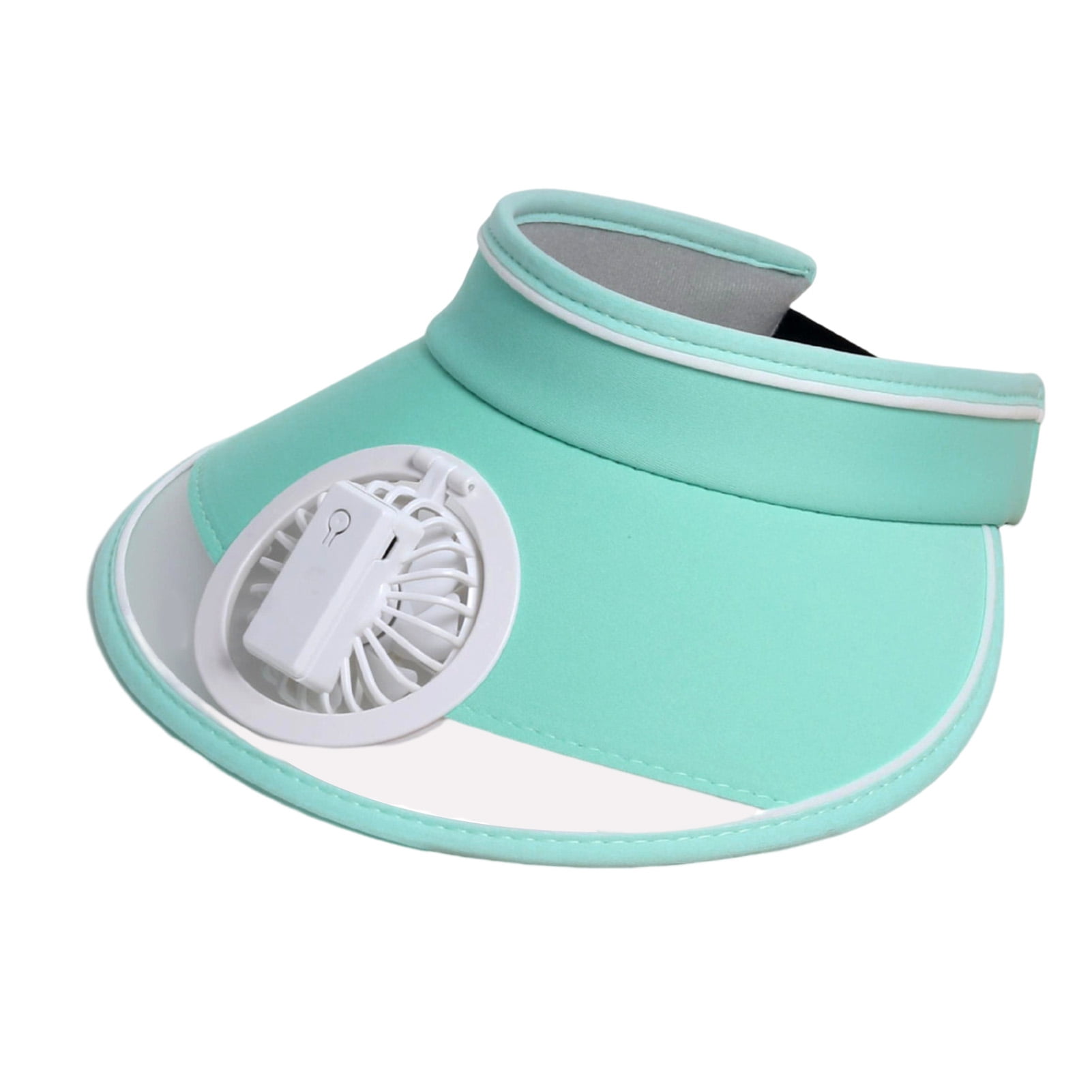 Manunclaims Sun Visor Hats with Fan - Empty Top Sun Hat Sport Visors ...