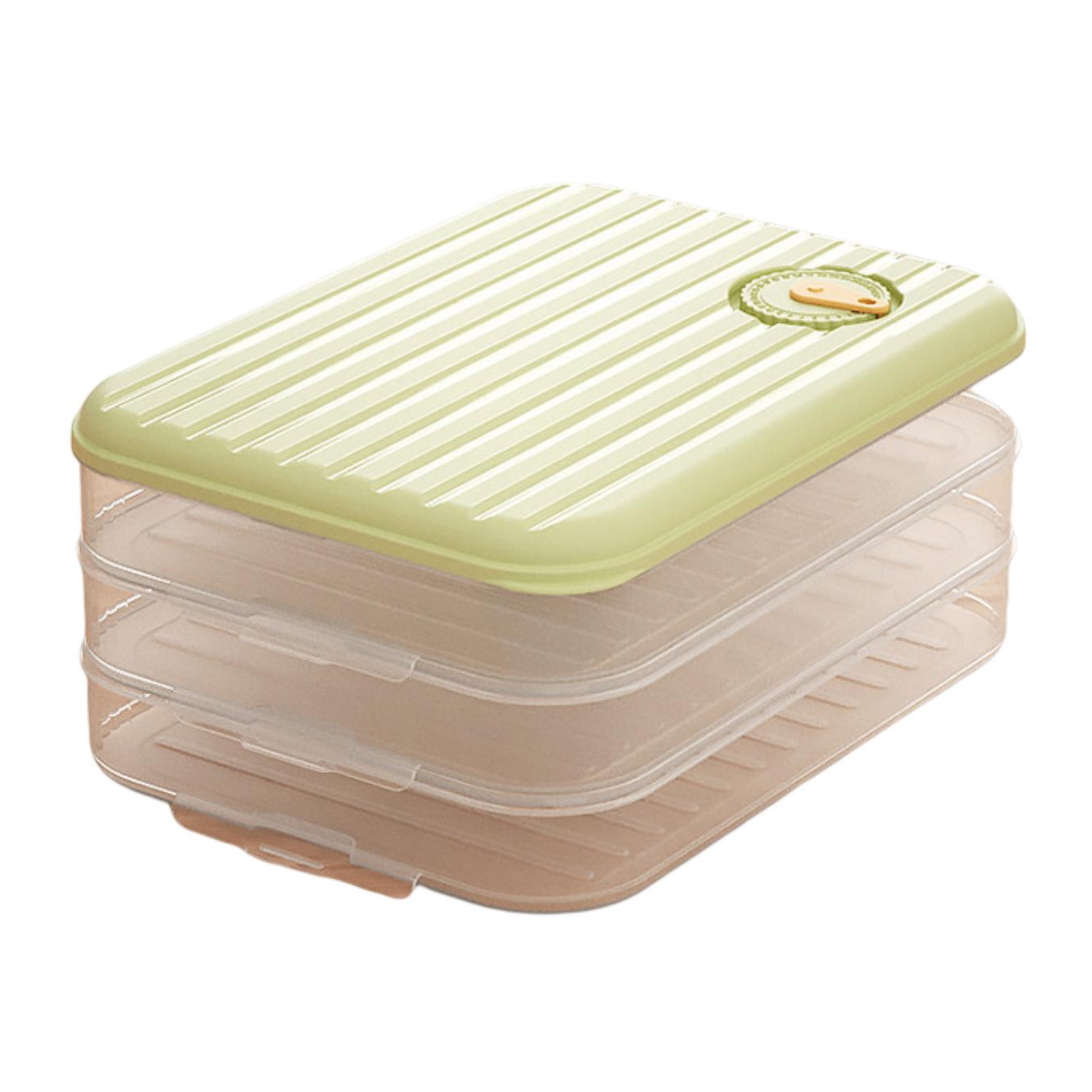 Manunclaims Wonton Box Stackable High Capacity Anti-Stick Bottom ...