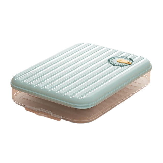 Manunclaims Wonton Box Stackable High Capacity Anti-Stick Bottom ...
