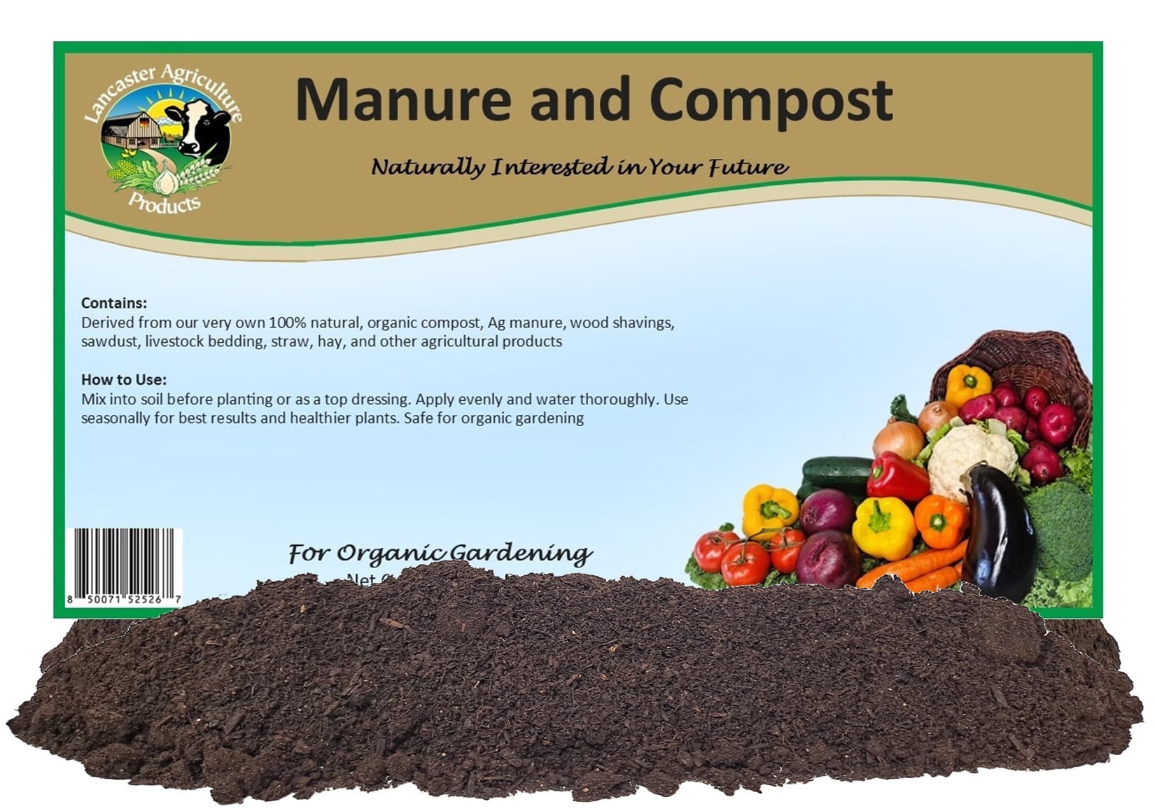 Manure and Compost (16 quarts) for Garden Soil Health - Enhances ...