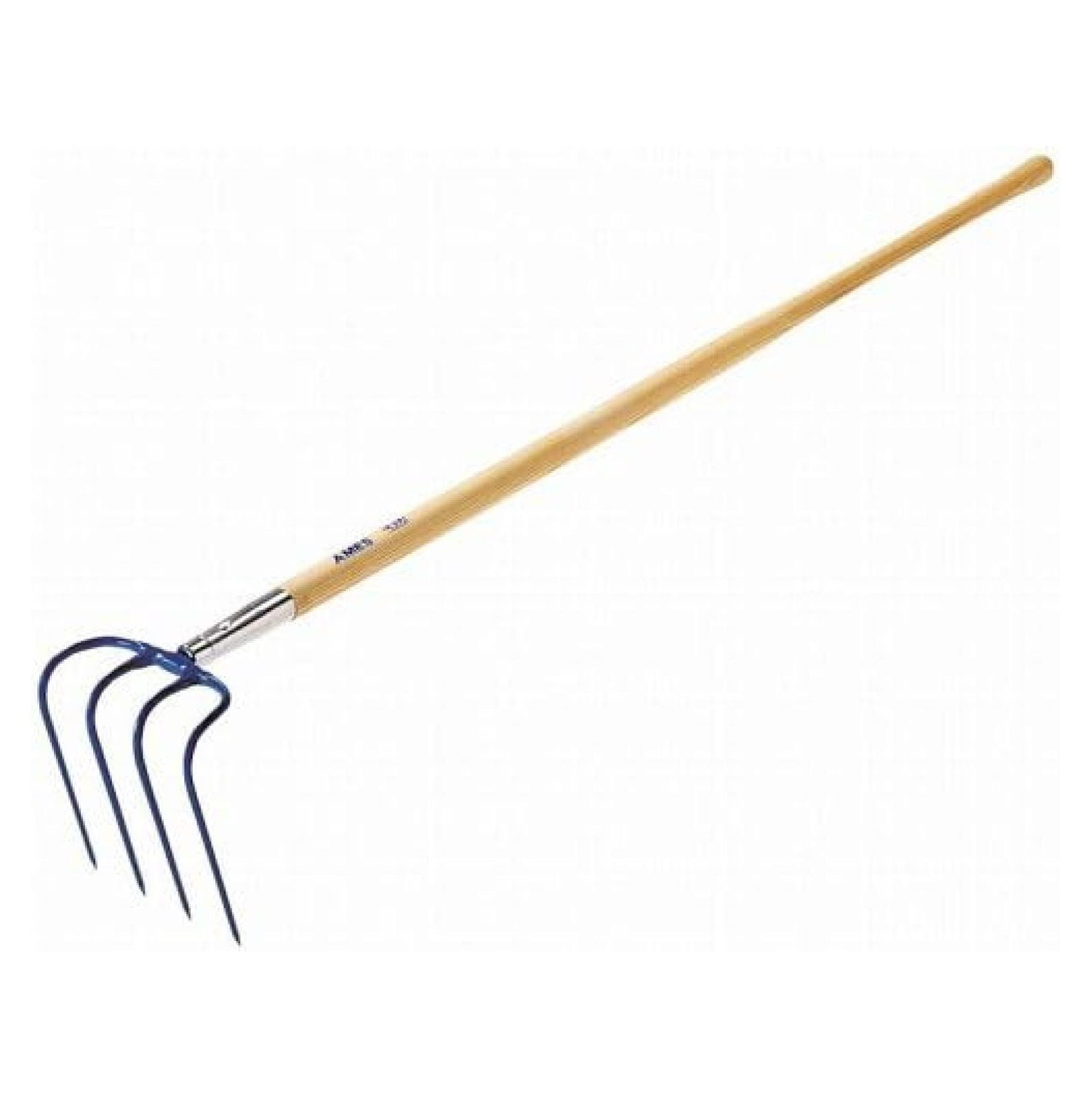 Manure Fork with Long Handle - 60" Steel Tines Refuse Hook for Barn ...