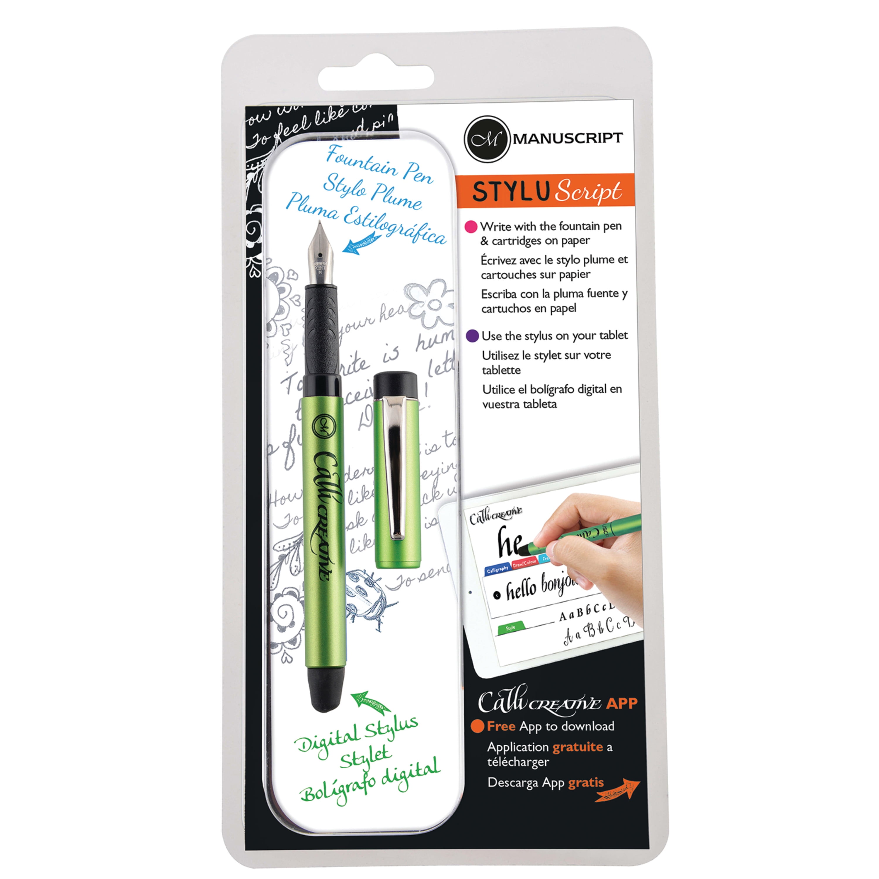 Manuscript CalliCreative StyluScript Pen, Green Barrel - Walmart.com