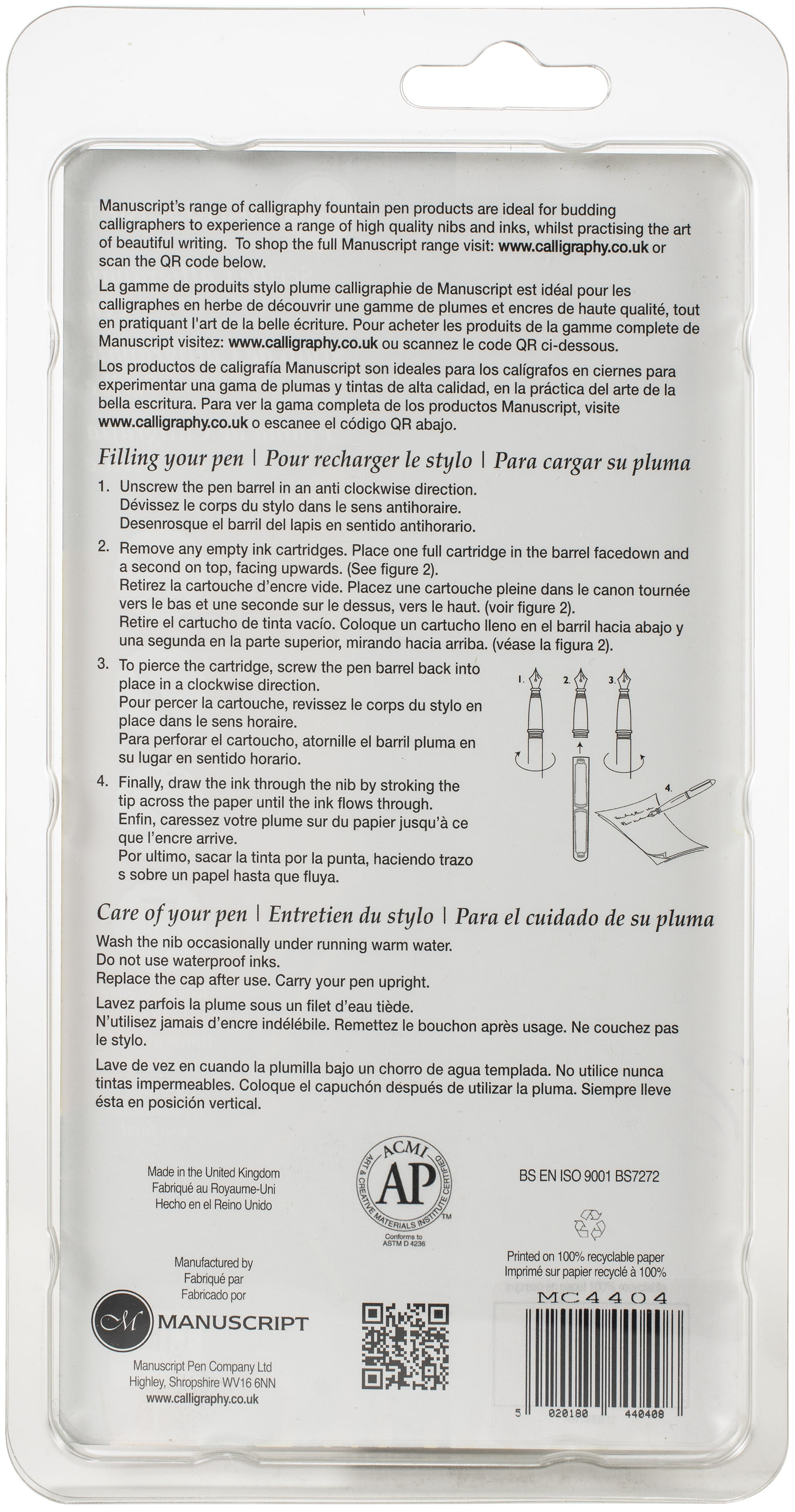 Manuscript Scribe Calligraphy Pen -Medium - 1.1mm - Walmart.com