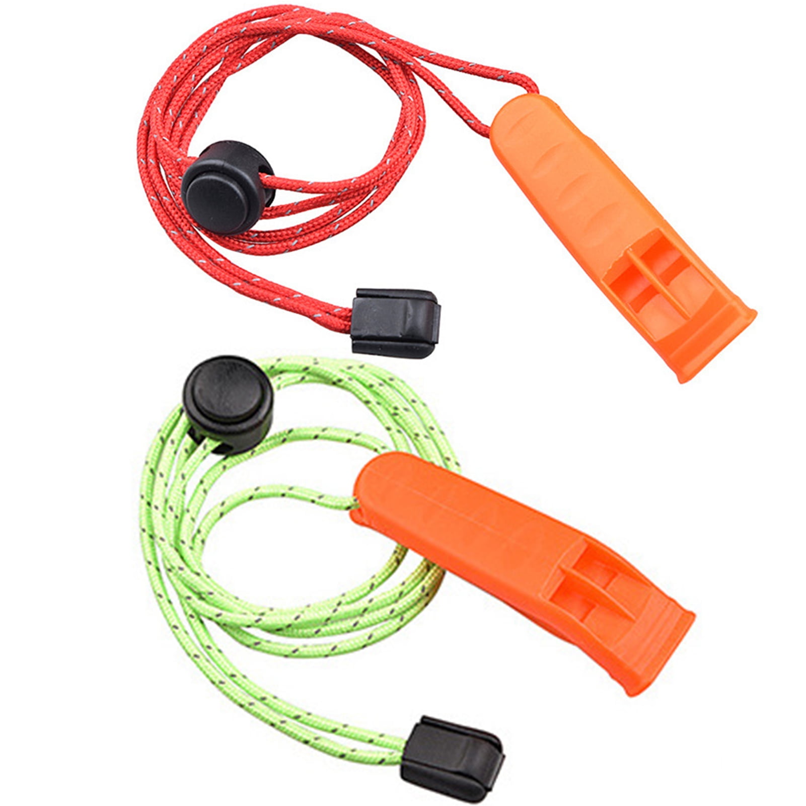 Manwang 2Pcs Emergency Whistles with Lanyard Safety Whistle Survival ...