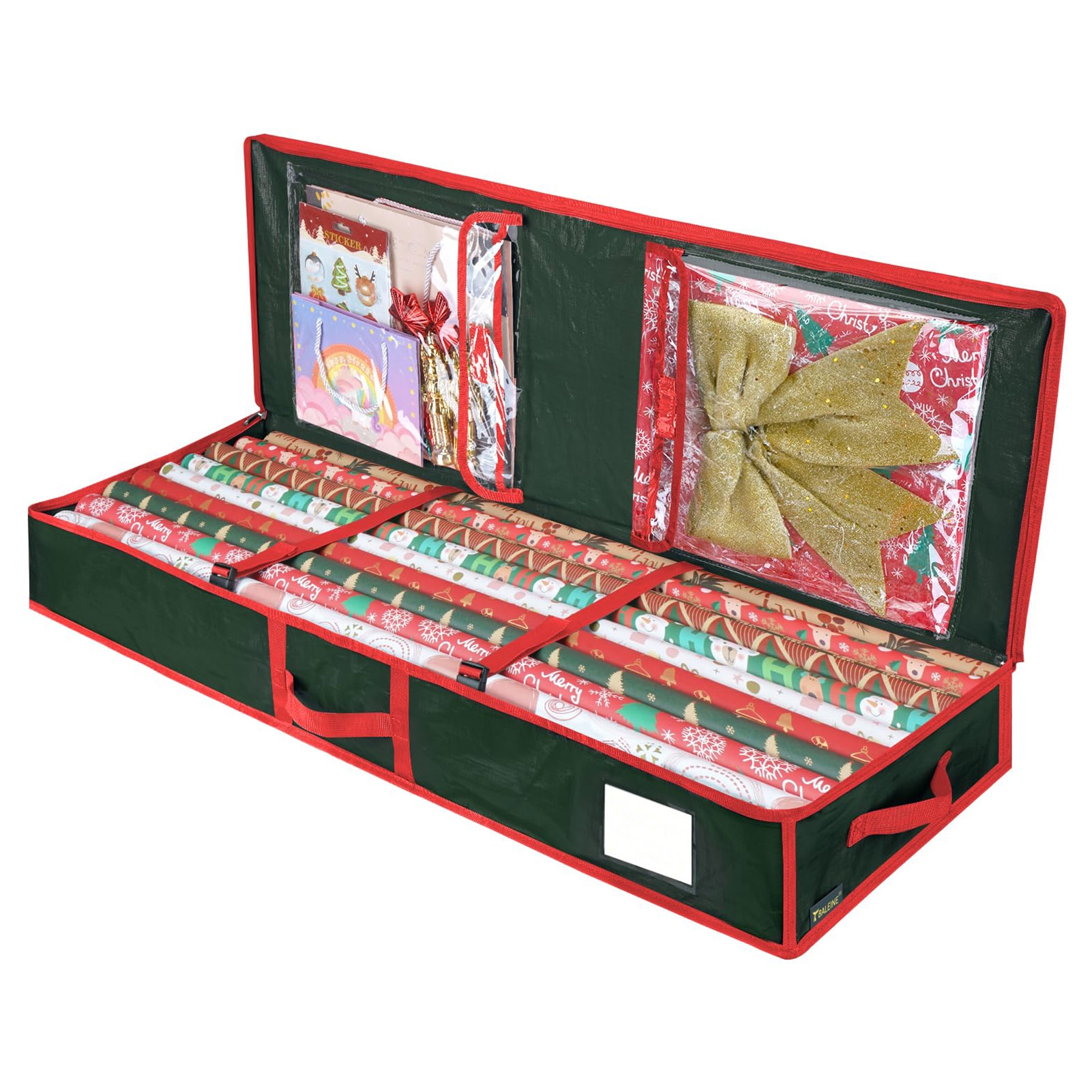 Manwang Gift Wrapping Storage Box Christmas Wrapping Paper Storage Bag ...