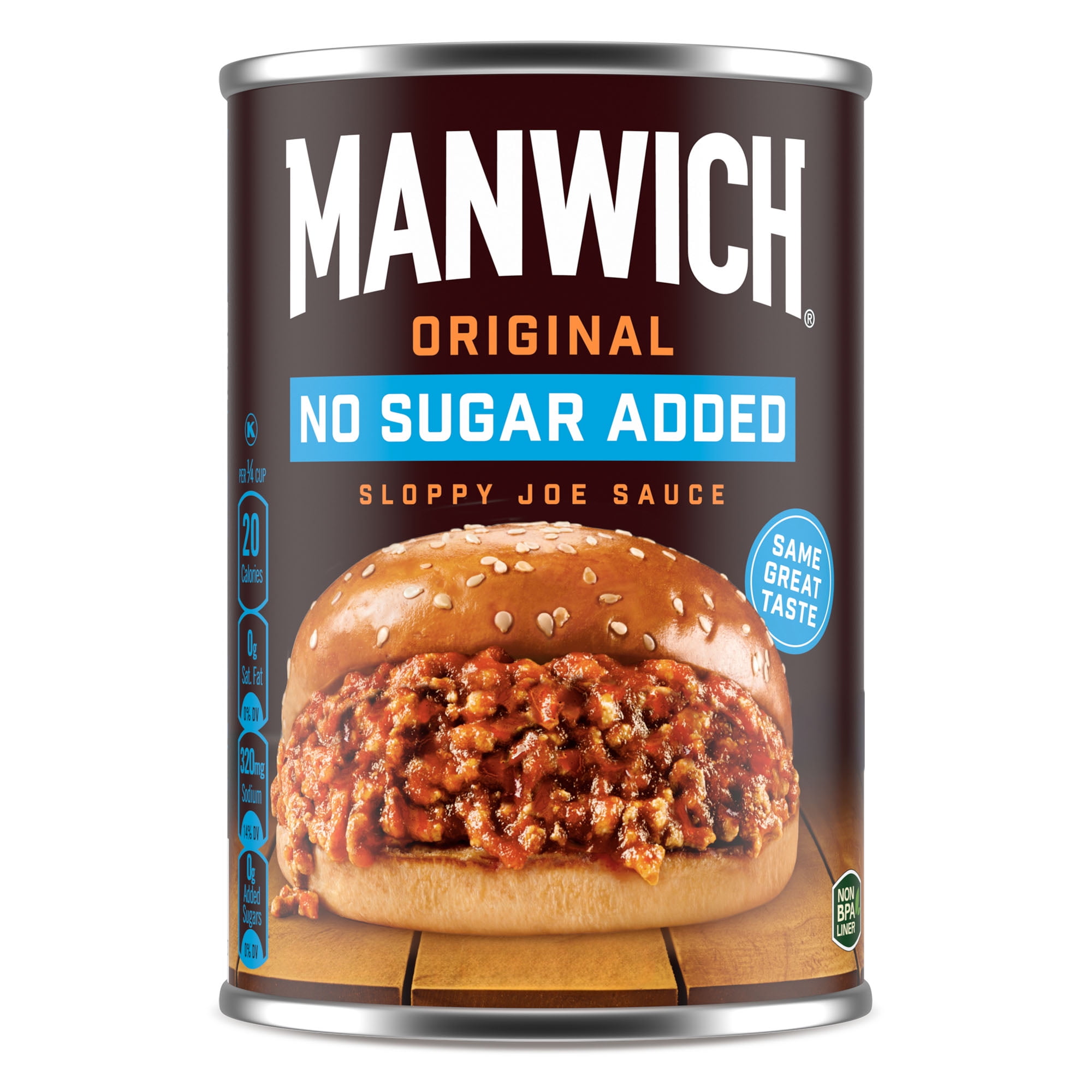 Manwich Original No Sugar Added Sloppy Joe Sauce, 15 oz. - Walmart.com