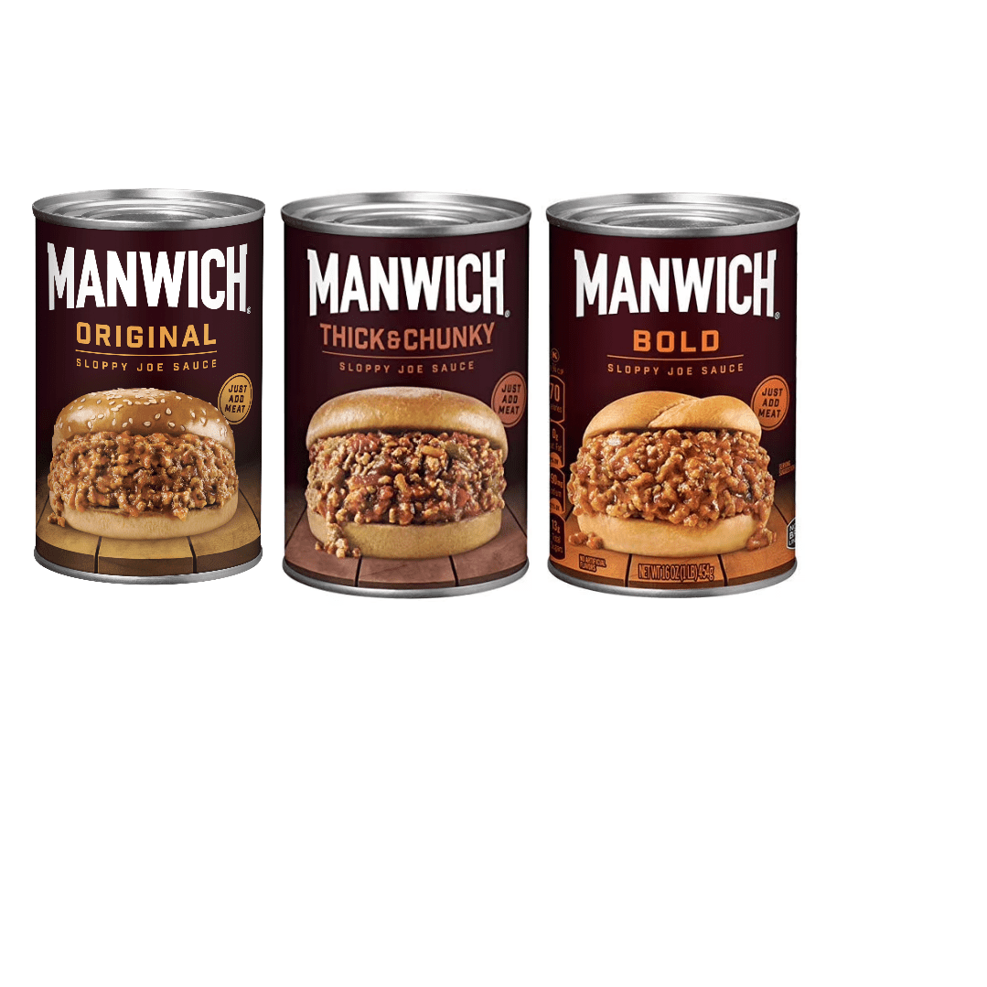 Manwich Original Sloppy Joe Sauce, Canned Sauce, 15 oz &Manwich Sloppy ...