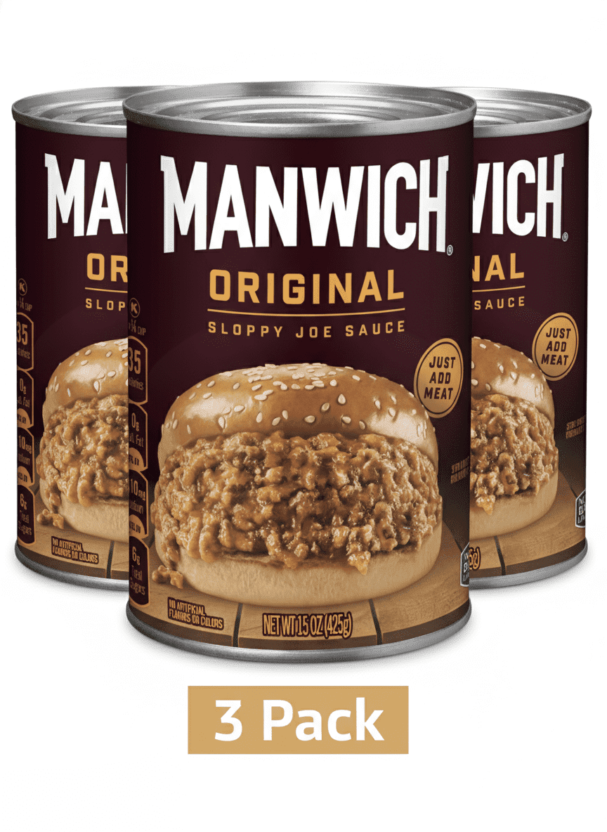 Manwich Original Sloppy Joe Sauce, Canned Sauce, 15 oz, Pack of 3 ...
